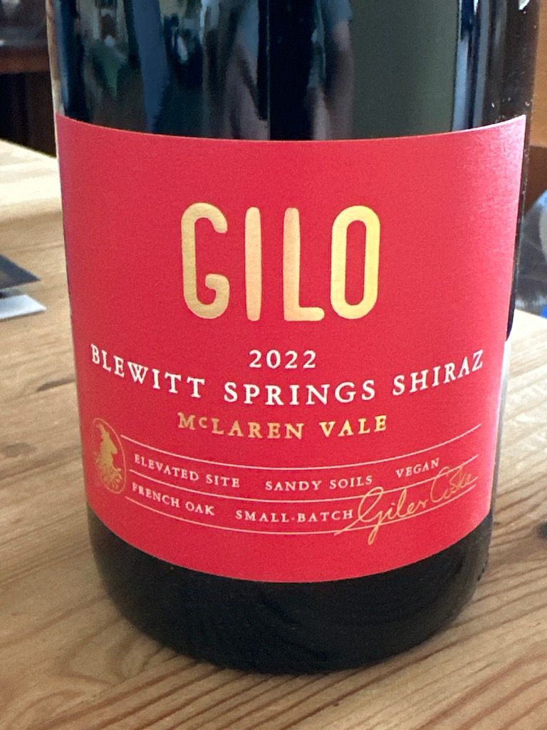 2022 AWA Shiraz Gilo Blewitt Springs, Australia, South Australia ...