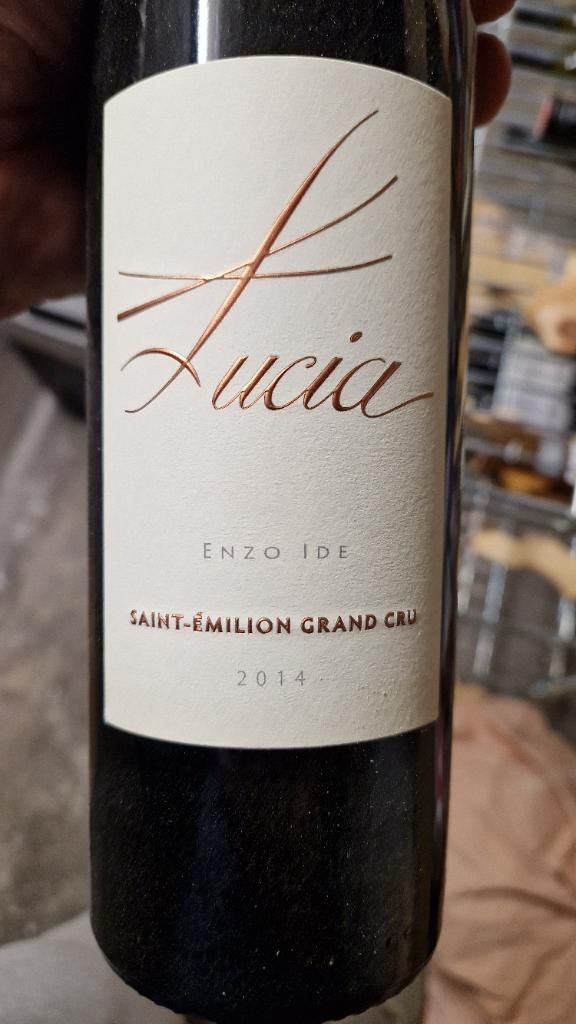 2014 Château Lucia St. Émilion Grand Cru Enzo Ide, France, Bordeaux ...