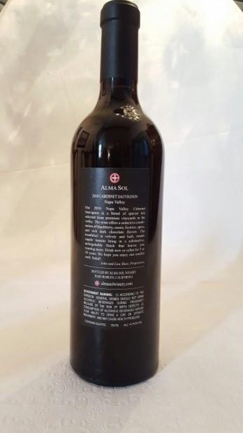 2010 Alma Sol Winery Cabernet Sauvignon, USA, California, Napa Valley ...