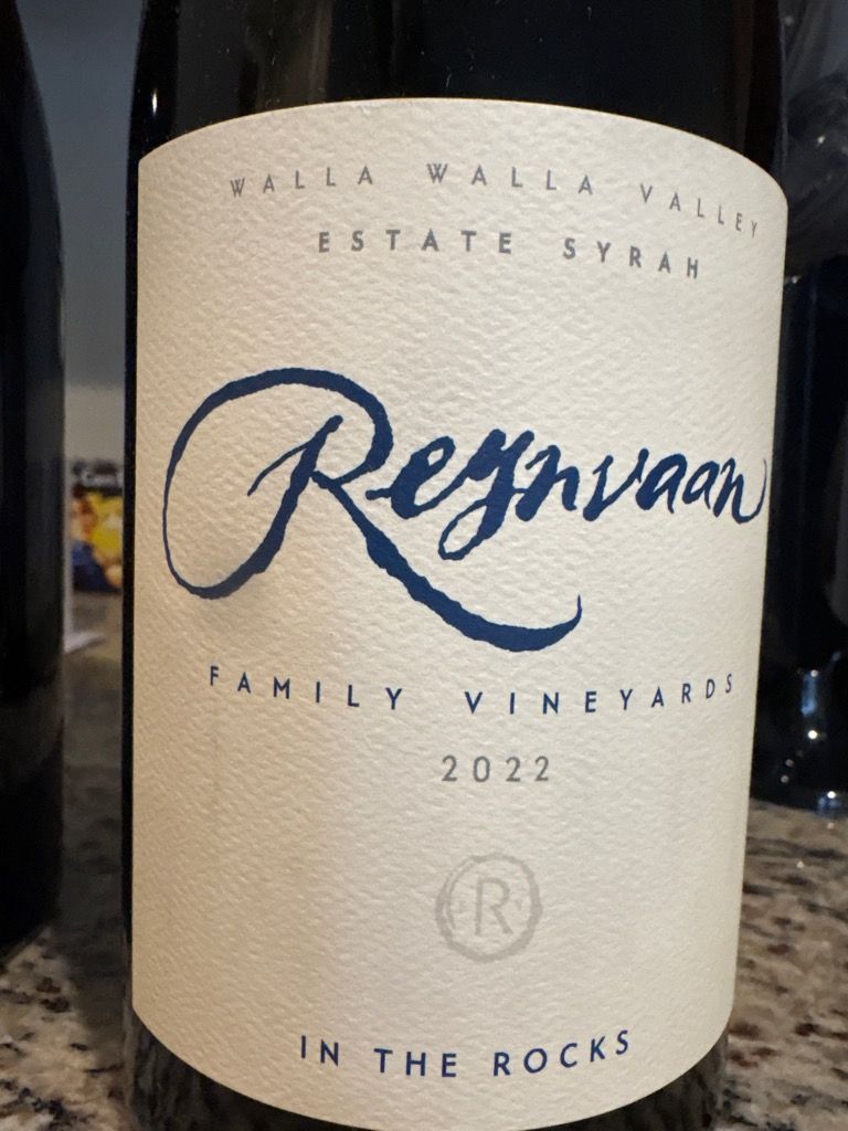 2022 Reynvaan Family Vineyards Syrah In the Rocks, USA, Washington ...