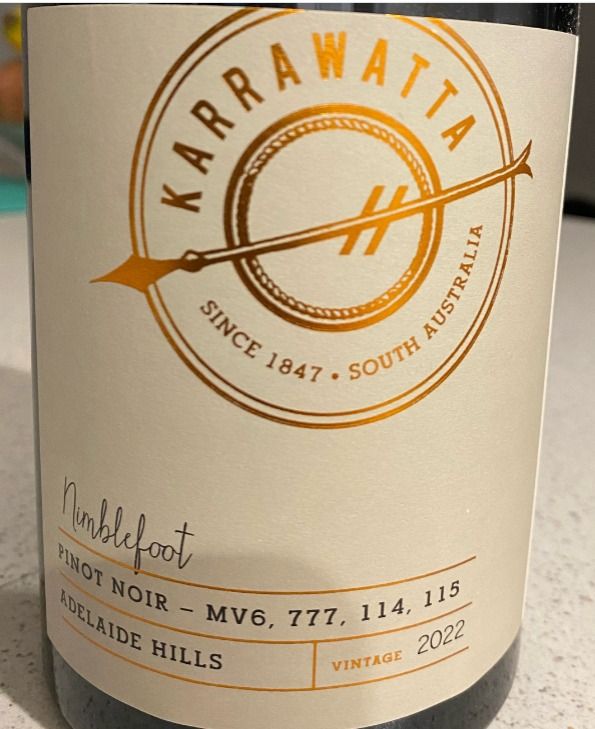 2022 Karrawatta Pinot Noir Nimblefoot, Australia, South Australia, Mount Lofty Ranges, Adelaide ...