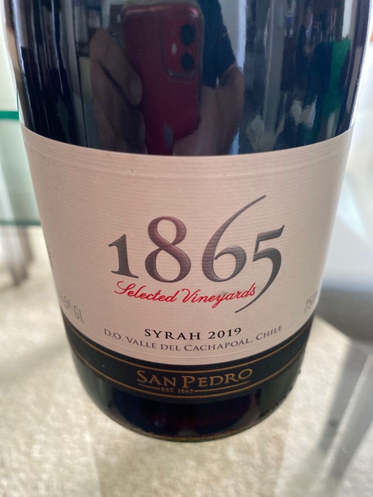 2020 Viña San Pedro Syrah 1865 Selected Vineyards, Chile, Rapel Valley ...