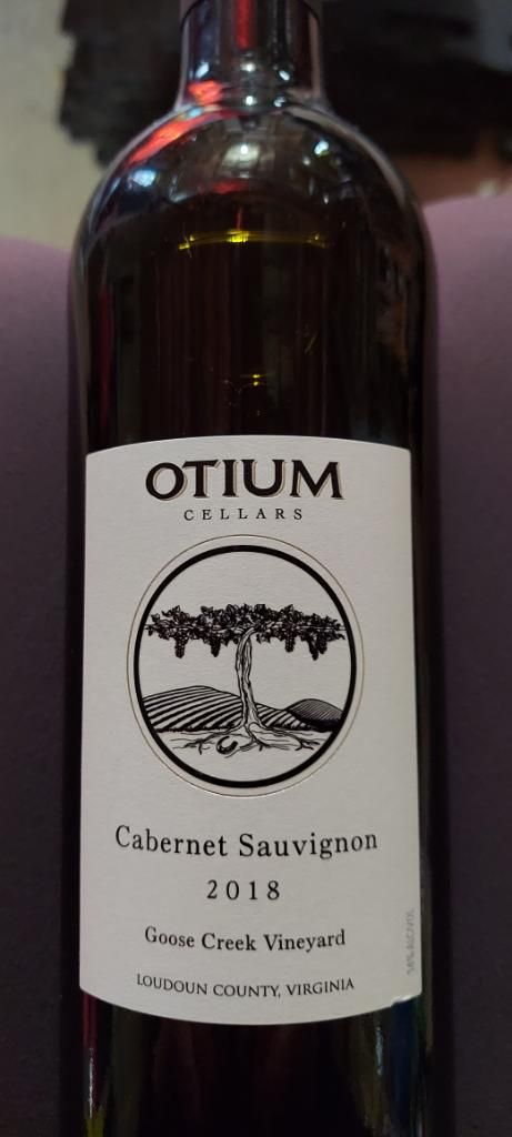 2018 Otium Cellars Cabernet Sauvignon, USA, Virginia, Northern Virginia ...