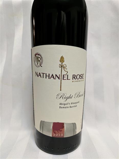 2013 Nathaniel Rose Merlot Right Bank Blend Abigail's Vineyard, USA ...