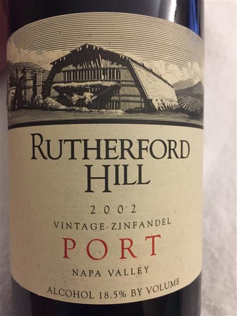 2002 Rutherford Hill Zinfandel Vintage Port, USA, California, Napa ...