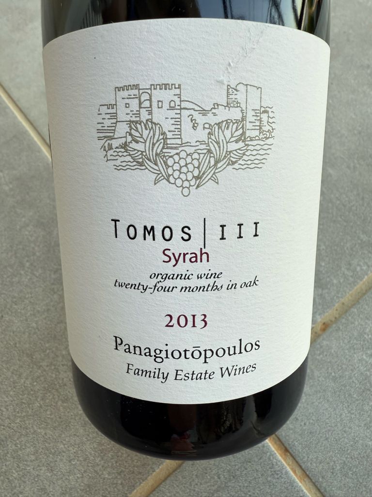 2013 Panagiotōpoulos Syrah Tomos III, Greece, Peloponnisos, Trifilia ...