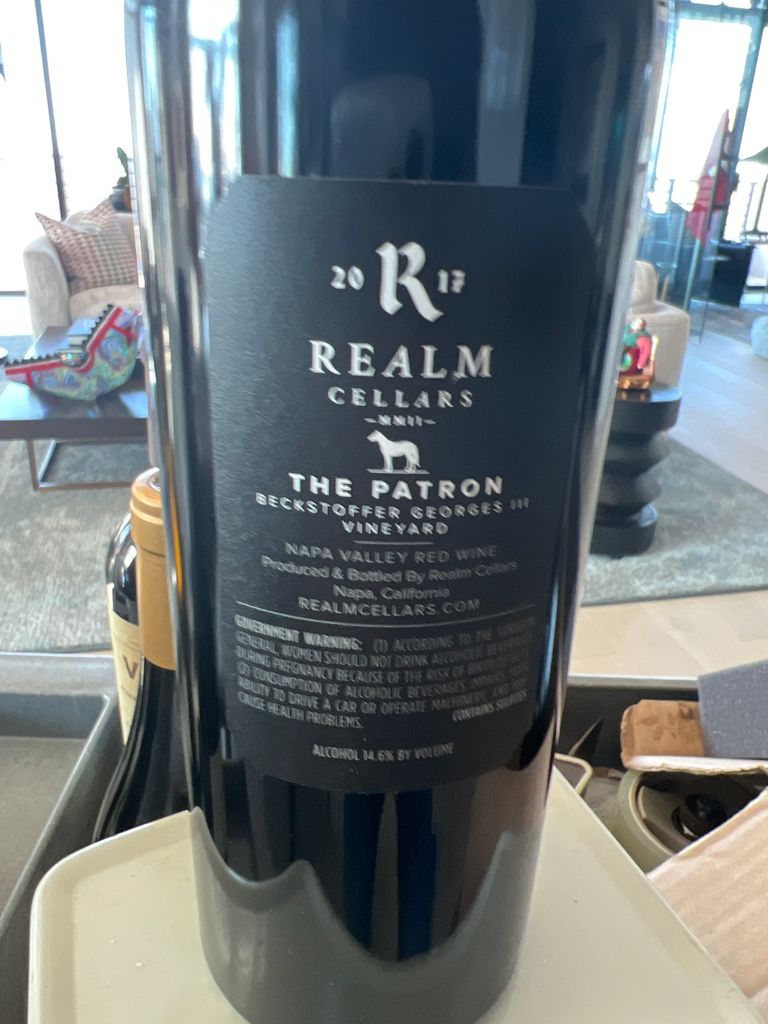 2015 Realm Cellars Cabernet Sauvignon The Patron George III, USA ...