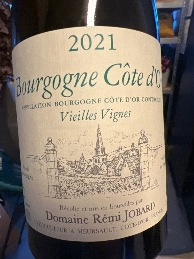 2021 Domaine Rémi Jobard Bourgogne Côte d'Or Blanc Vieilles Vignes ...