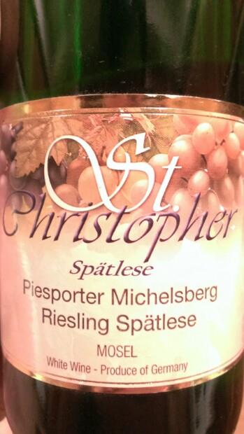 2020 St. Christopher Piesporter Michelsberg Riesling Spätlese, Germany ...