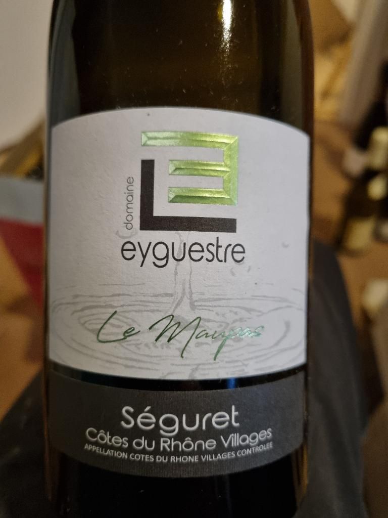 2019 Domaine Eyguestre Côtes du Rhône Villages Séguret, France, Rhône ...