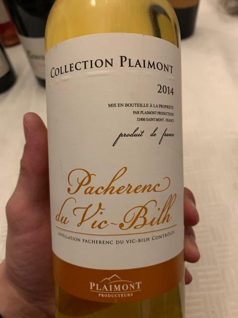 2014 Producteurs Plaimont Pacherenc du Vic-Bilh Collection Plaimont ...