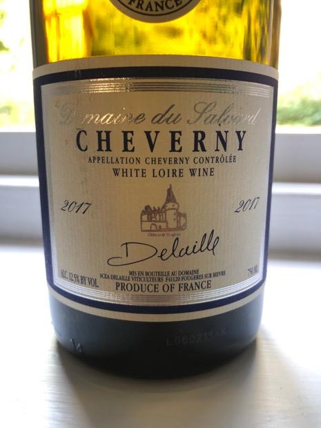2017 Domaine du Salvard Cheverny Blanc, France, Loire Valley, Touraine ...