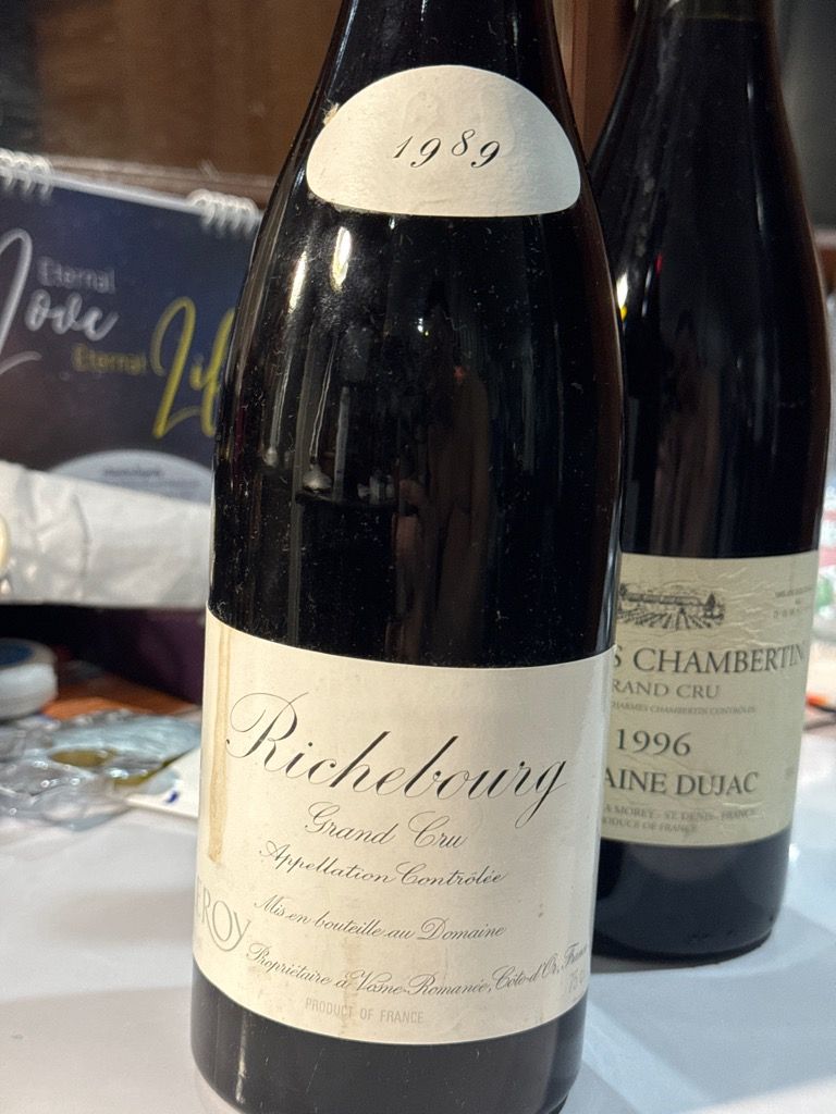 1989 Domaine Leroy Richebourg, France, Burgundy, Côte de Nuits ...