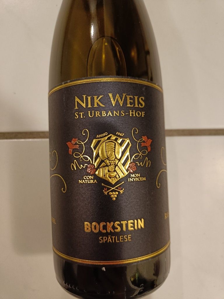2019 Nik Weis / St. Urbans-Hof Ockfener Bockstein Riesling Spätlese ...