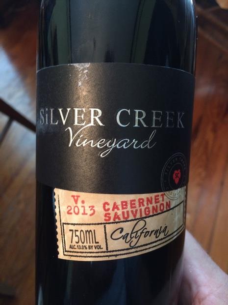 2012 Silver Creek Vineyard Cabernet Sauvignon, USA, California, Central ...