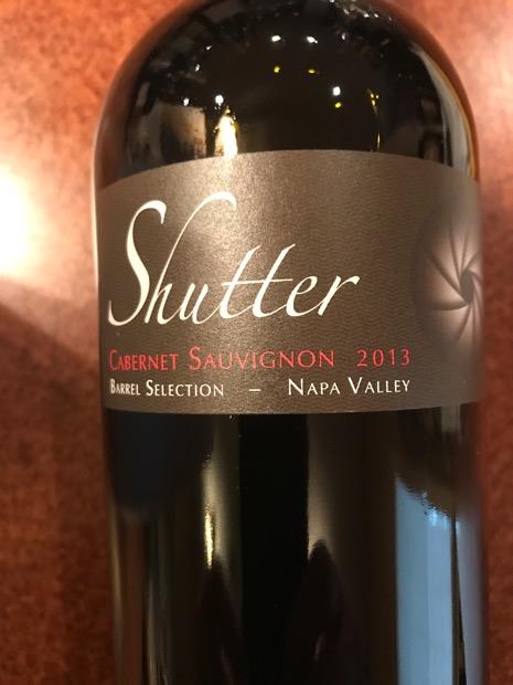2013 Shutter Wines Cabernet Sauvignon Barrel Selection, USA, California ...
