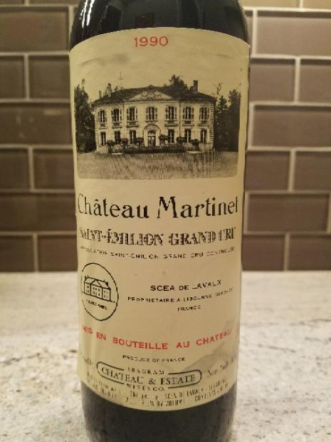 1990 Château Martinet, France, Bordeaux, Libournais, St. Émilion Grand ...
