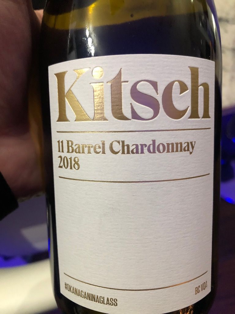 2021 Kitsch Chardonnay 11 Barrel, Canada, British Columbia, Okanagan ...