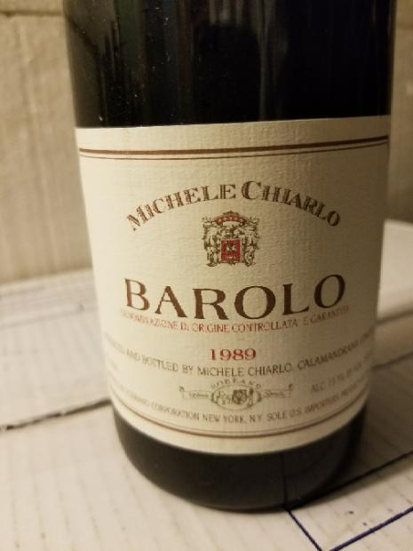 1989 Michele Chiarlo Barolo, Italy, Piedmont, Langhe, Barolo ...