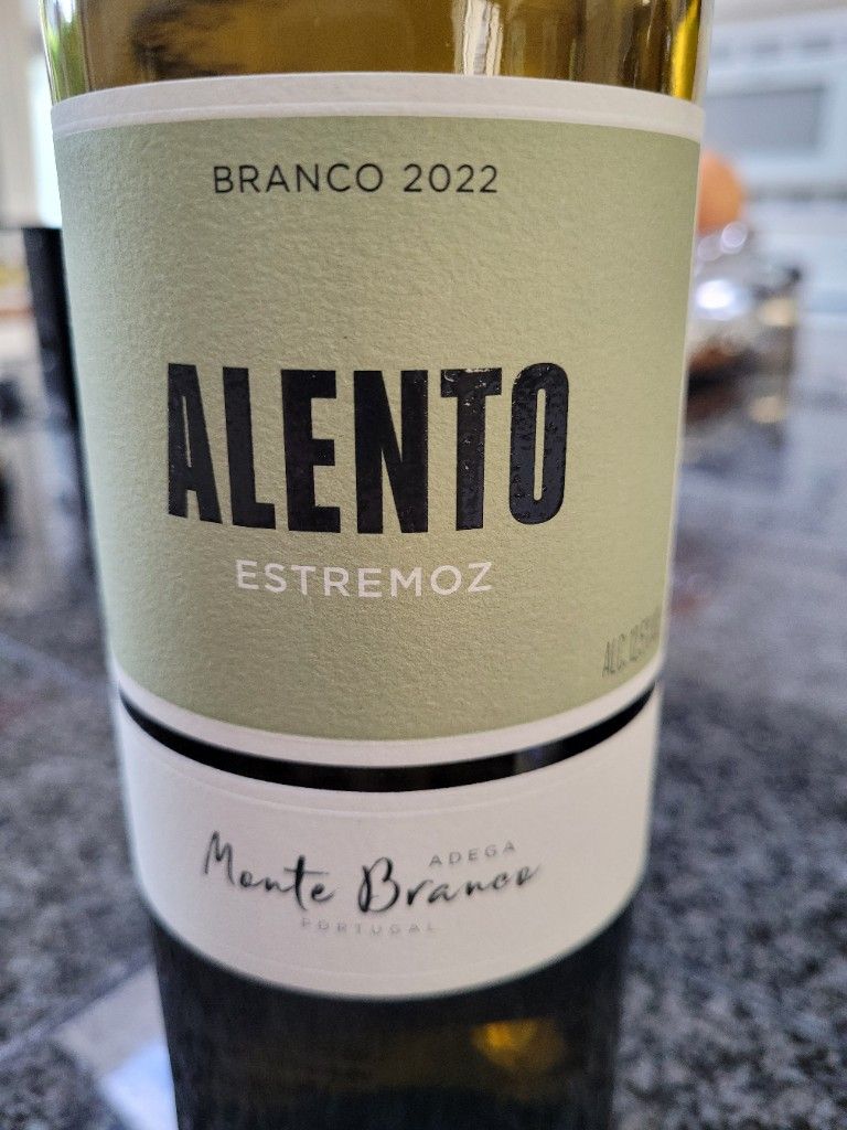 2023 Adega do Monte Branco Alento Branco, Portugal, Alentejano, Vinho ...