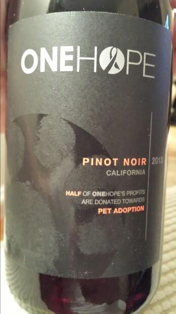 2013 One Hope Pinot Noir, USA, California - CellarTracker