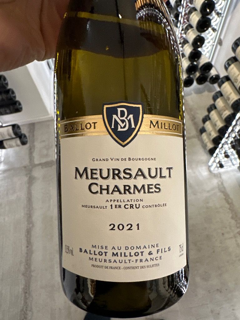 2022 Ballot-Millot & Fils Meursault 1er Cru Charmes, France, Burgundy ...