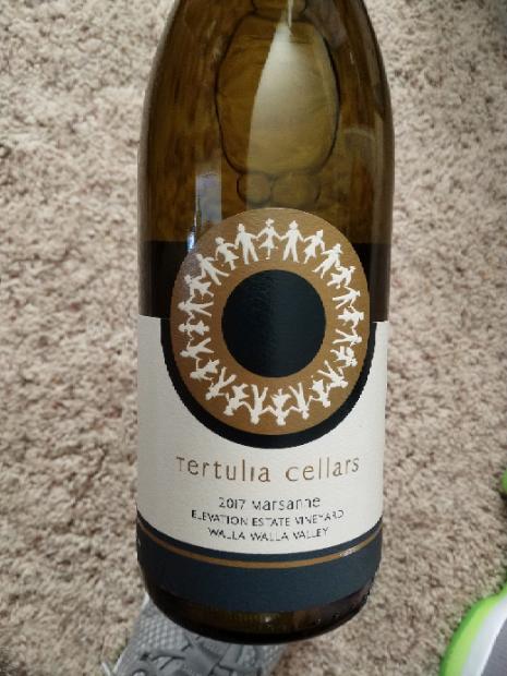 2017 Tertulia Cellars Marsanne Elevation Estate Vineyard, USA ...