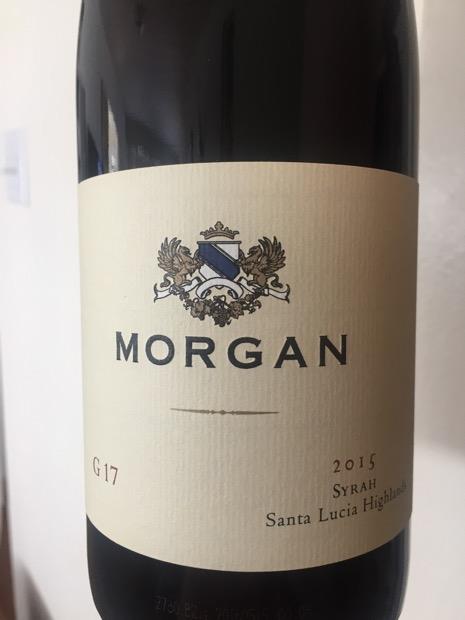 2015 Morgan Syrah G17 Santa Lucia Highlands, USA, California, Central ...