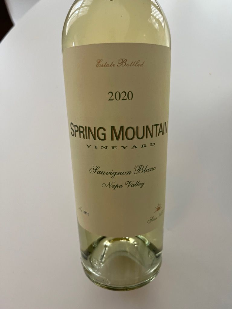 2020 Spring Mountain Vineyard Sauvignon Blanc, USA, California, Napa ...