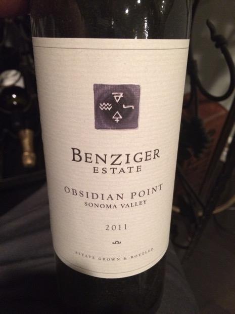2011 Benziger Family Winery Estate Obsidian Point, USA, California ...