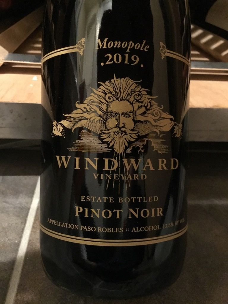 2019 Windward Vineyard Pinot Noir Monopole, USA, California, Central ...