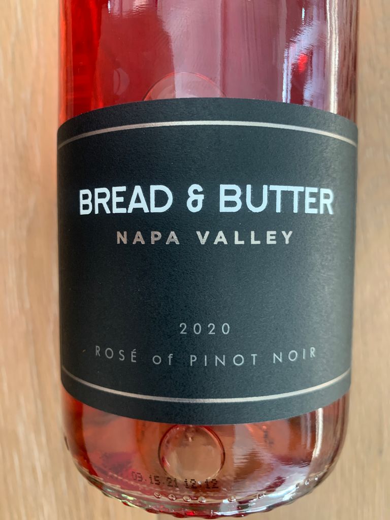 2021 Bread & Butter Rosé of Pinot Noir, USA, California, Napa / Sonoma ...