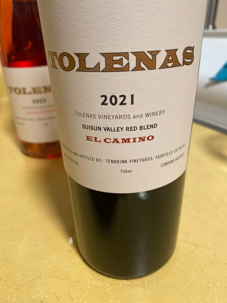 2021 Tolenas Vineyards and Winery El Camino, USA, California, North ...