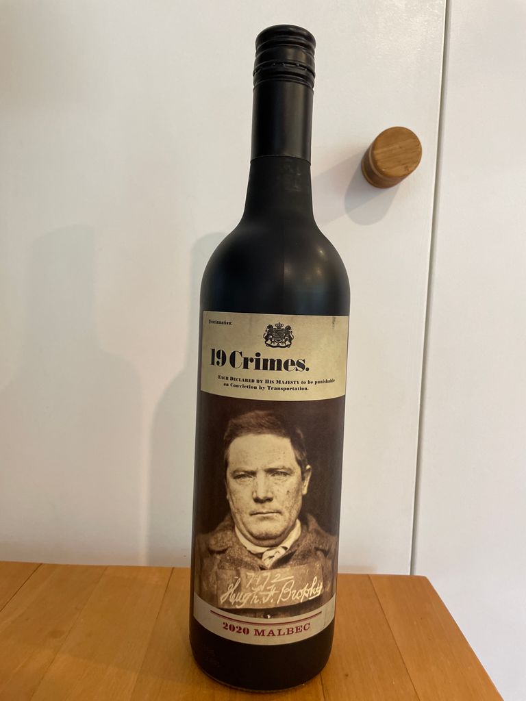 2019 19 Crimes Malbec, Australia, South Australia - CellarTracker