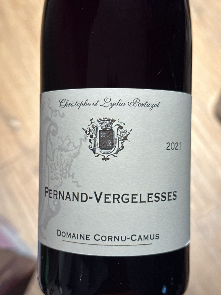 2021 Domaine Cornu-Camus Pernand-Vergelesses, France, Burgundy, Côte de ...