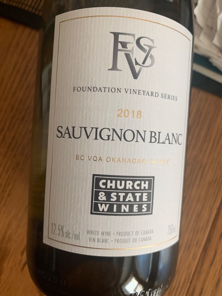 2022 Church & State Wines Sauvignon Blanc, Canada, British Columbia ...