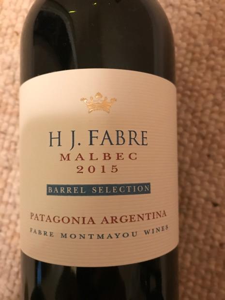 2015 Fabre Montmayou Malbec HJ Fabre Barrel Selection, Argentina ...