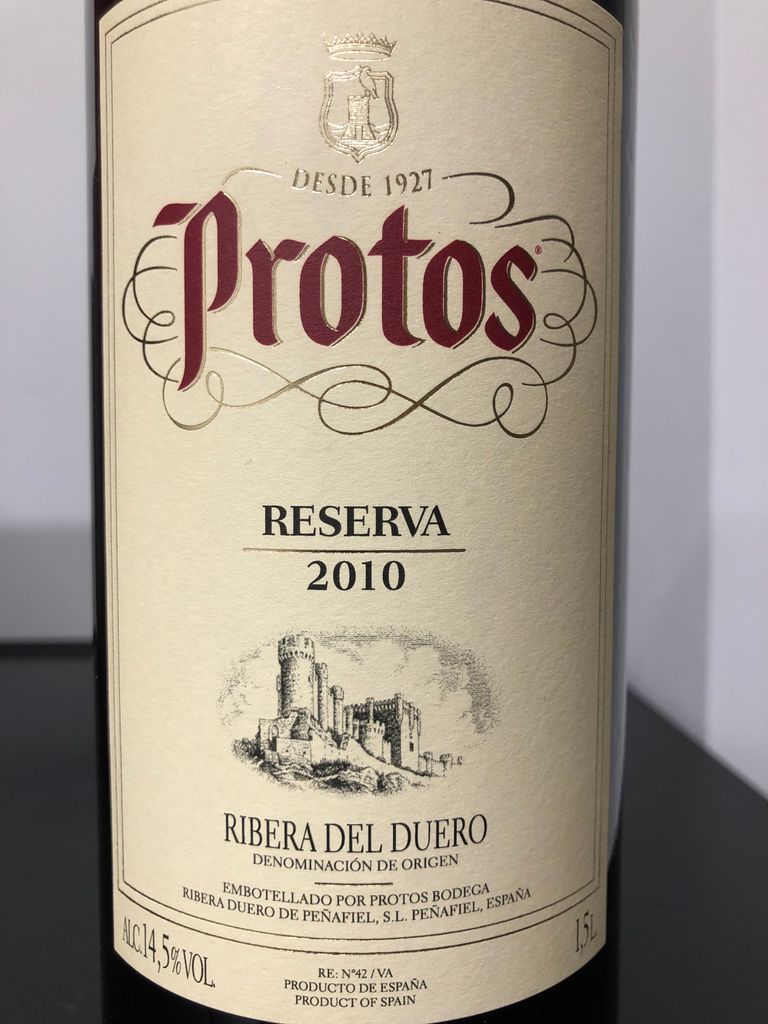 2010 Bodegas Protos Ribera del Duero Reserva, Spain, Castilla y León ...
