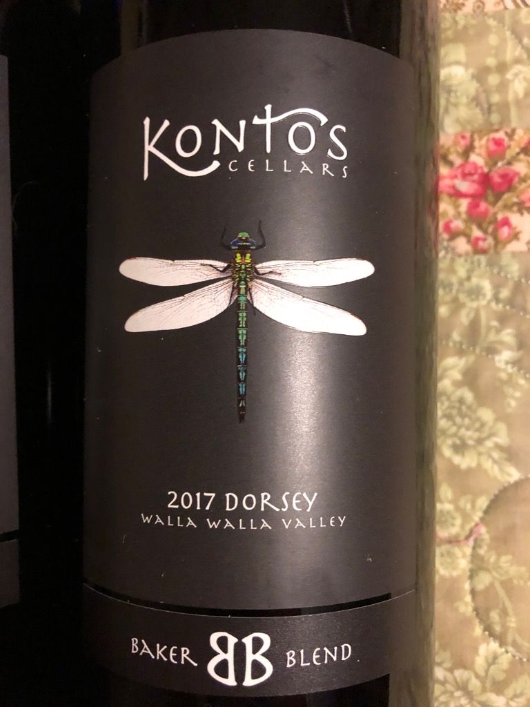 2018 Kontos Cellars Dorsey Baker Blend, USA, Washington, Columbia ...
