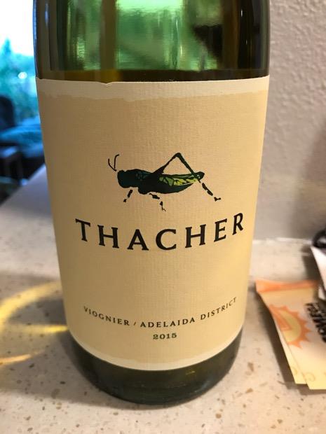 2015 Thacher Winery Viognier, USA, California, Central Coast, Paso ...