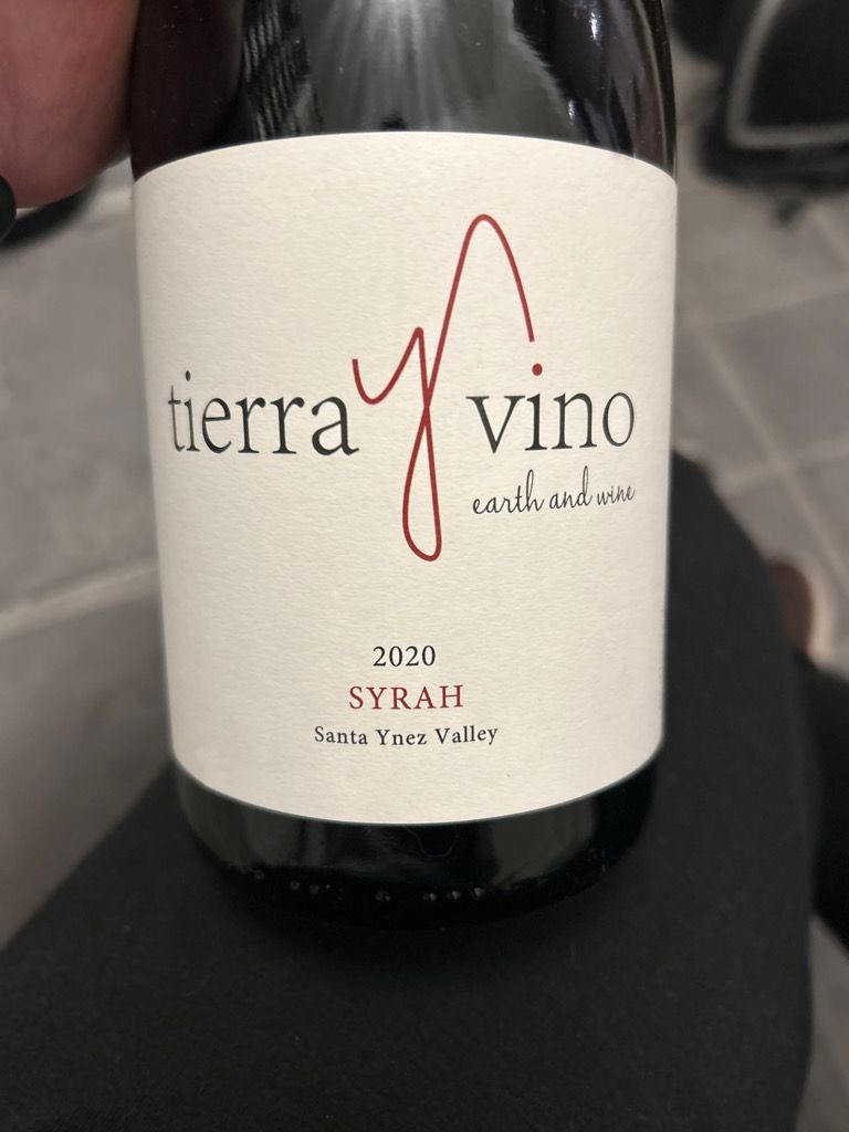 2020 Tierra Y Vino Syrah earth and wine La Presa Vineyard, USA ...