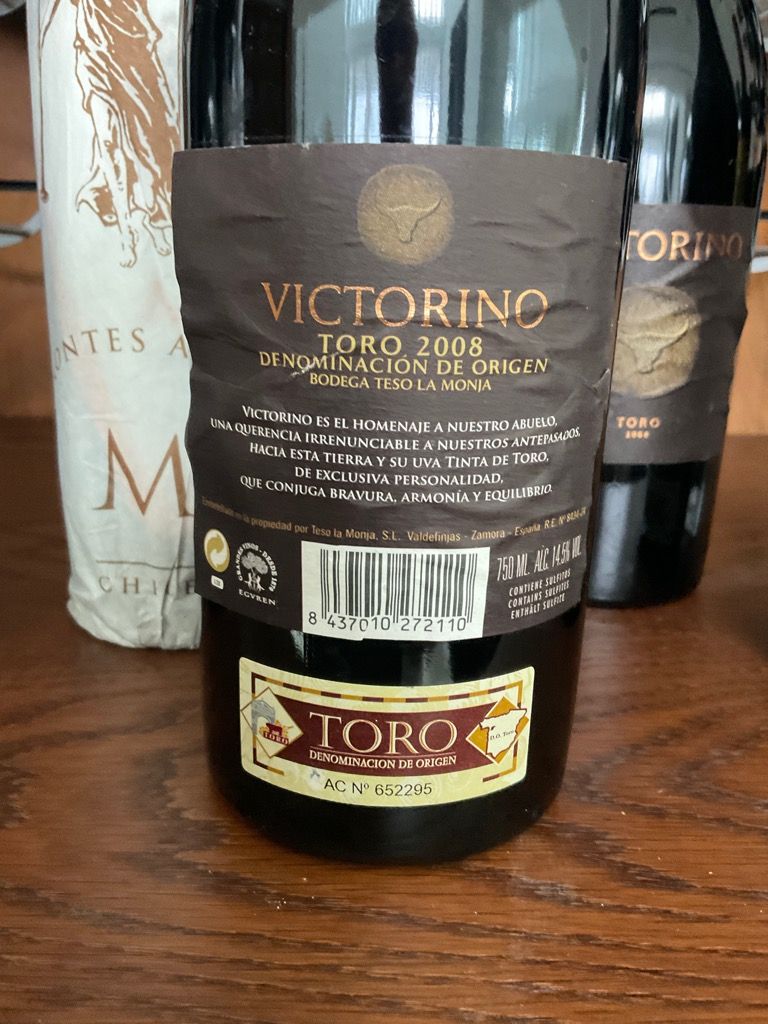 2016 Teso La Monja Toro Victorino El Senderico, Spain, Castilla y León ...