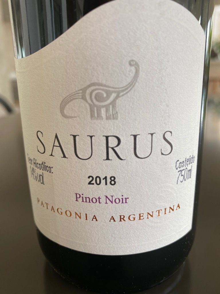 2018 Bodega Familia Schroeder Pinot Noir Saurus, Argentina, Patagonia ...