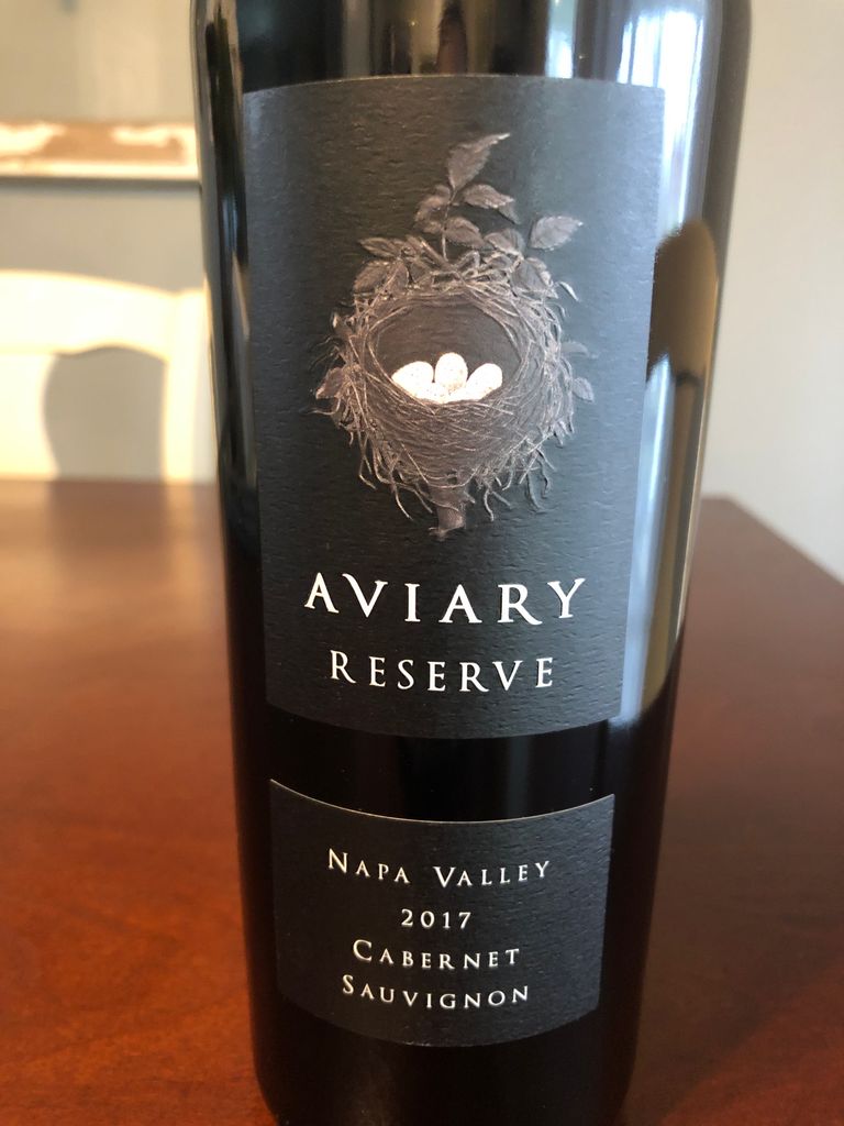2017 Aviary Vineyards Cabernet Sauvignon Reserve, USA, California, Napa ...