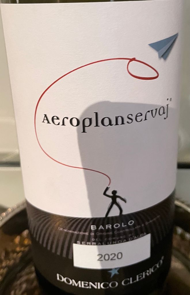 2020 Domenico Clerico Barolo Aeroplan Servaj Serralunga, Italy ...