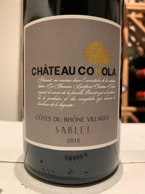 2016 Château Cohola Côtes du Rhône Villages Sablet Sablet, France ...