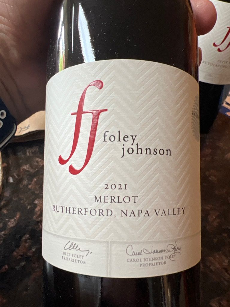 2021 Foley Johnson Merlot, USA, California, Napa Valley, Rutherford ...