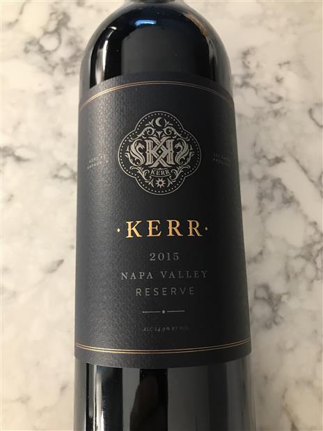 2015 Kerr Cellars Reserve, USA, California, Napa Valley - CellarTracker