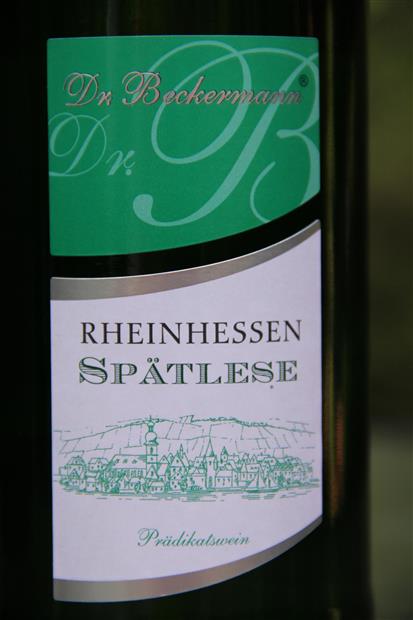 2012 Dr. Beckermann Riesling Spätlese, Germany, Rheinhessen - CellarTracker