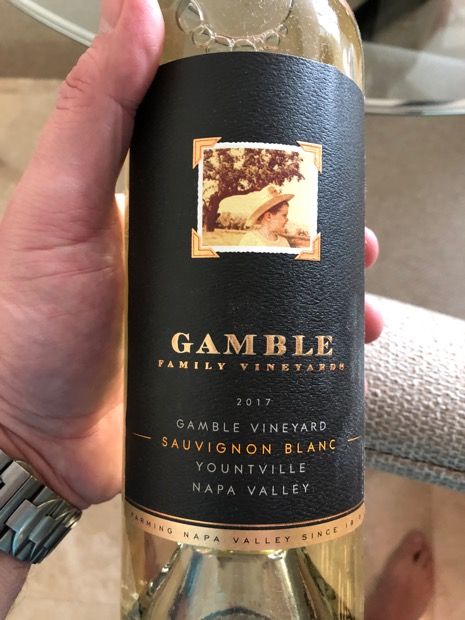 2017 Gamble Family Vineyards Sauvignon Blanc Gamble Vineyard, USA ...